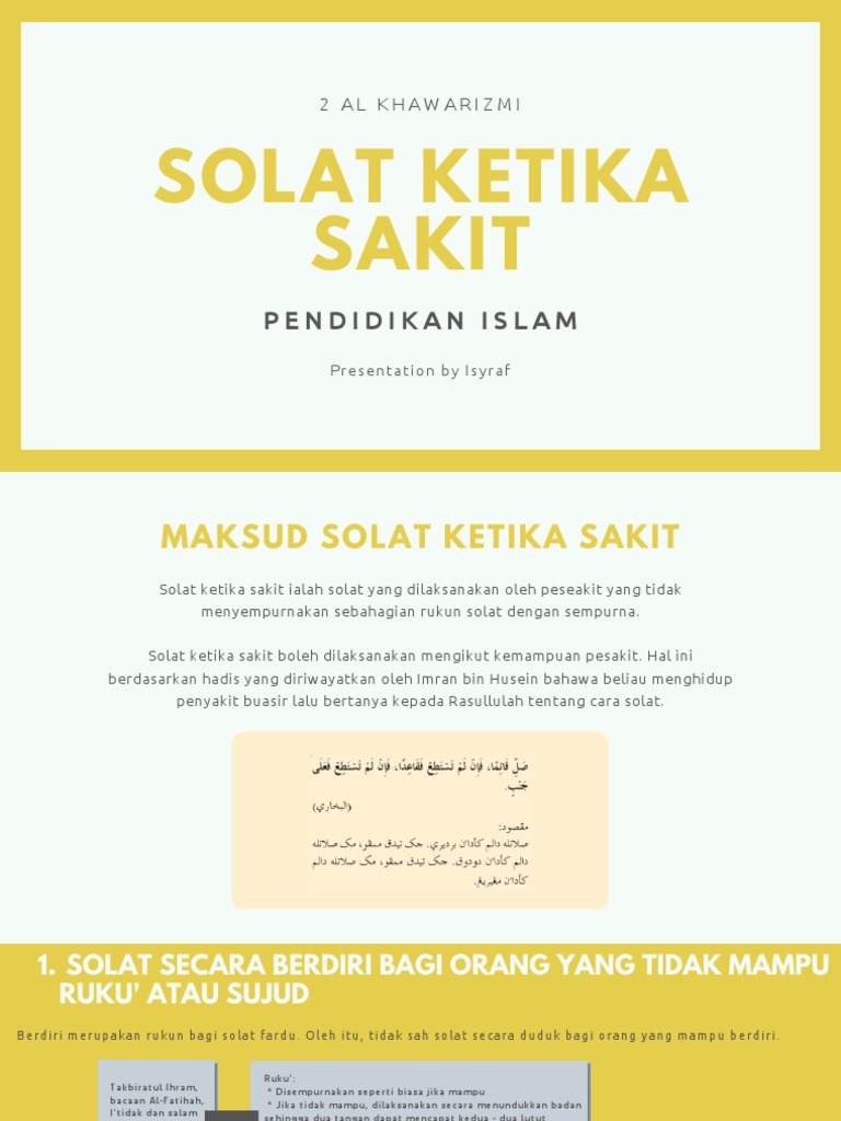 Solat Ketika Sakit | PDF