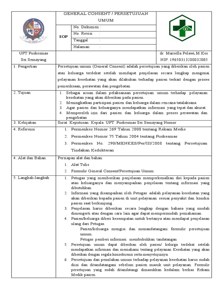 Sop General Consent | PDF