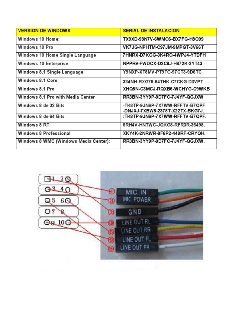 SERIALES DE WINDOWS y Front Audio | PDF