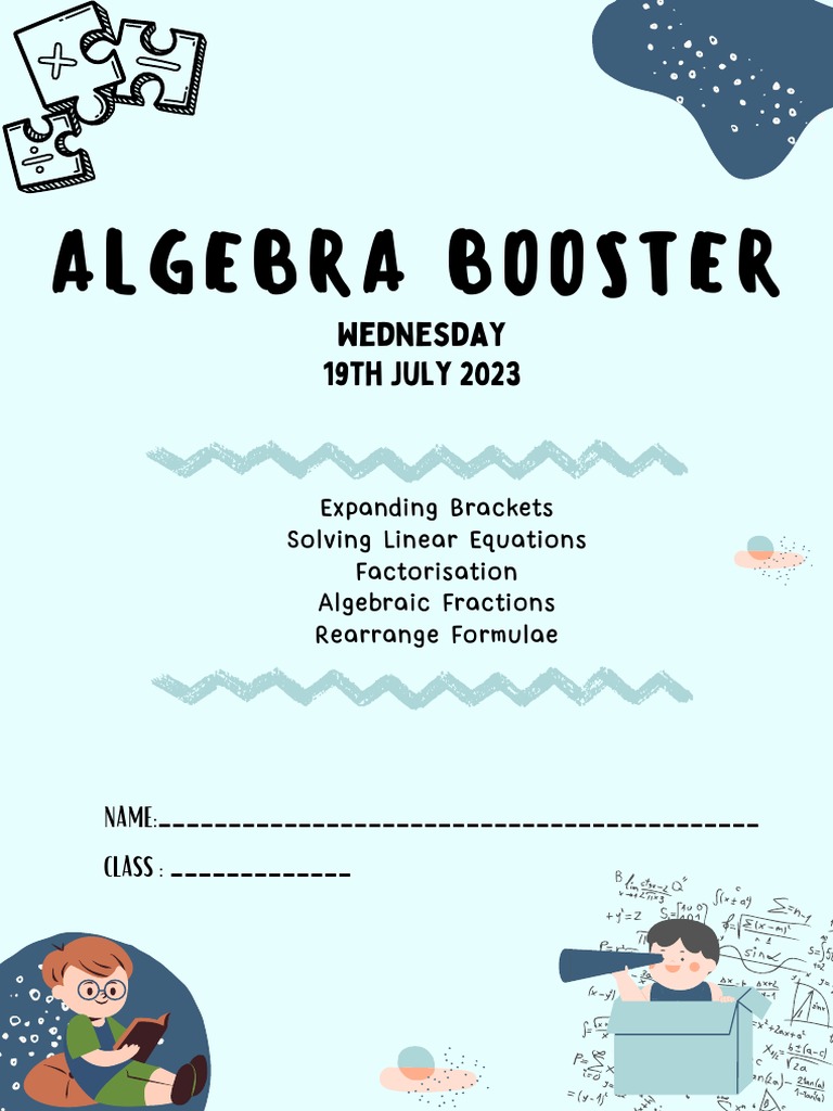 Algebra Booster [Module] | PDF
