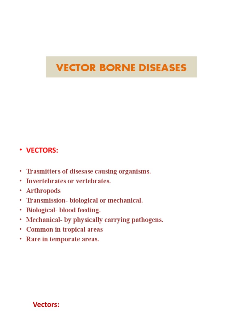 Vector Borne Diseases | PDF