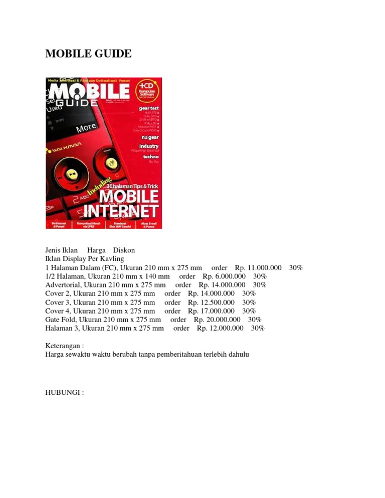 MAJALAH Mobile Guide | PDF