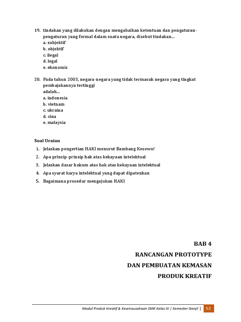Modul - PKK - Smk-Kelas-Xi - Bab 4 | PDF