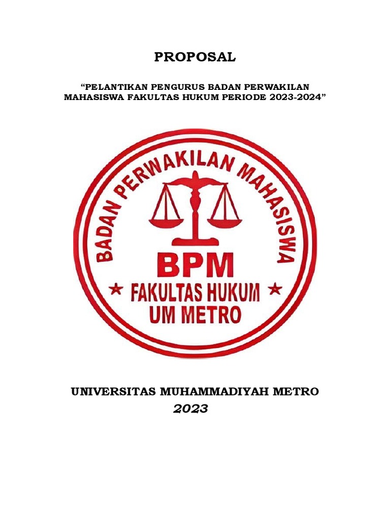 Proposal BPM Forum Diskusi Mahasiswa 2023 Garapan Kopong | PDF