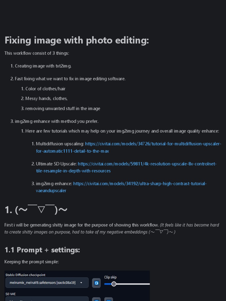 Tutorial, Workflow On Coloring - Fixing With Image Editing - v1.0 ...