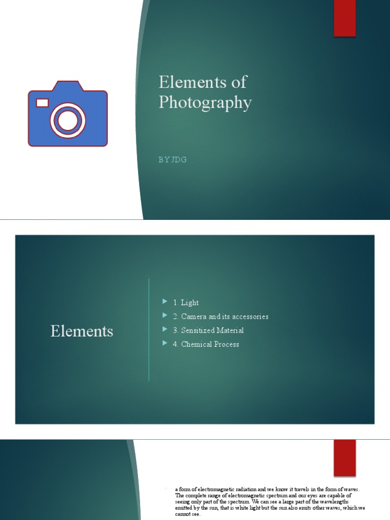 Elements of Photography | PDF | Light | Electromagnetic Spectrum