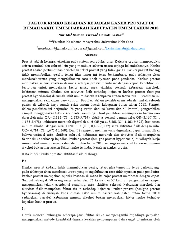 EBN KMB II Olahraga-Ca Prostat 2 | PDF