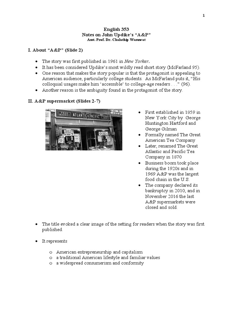 Supplementary Notes On A&p | PDF