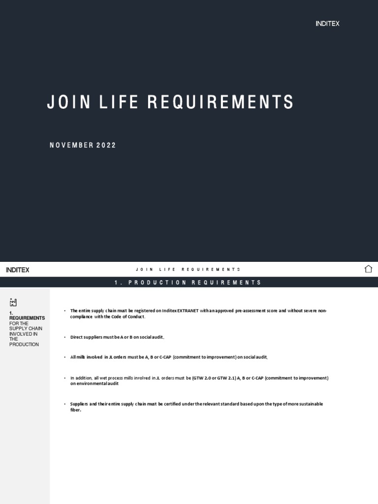 Join Life Requirements | PDF