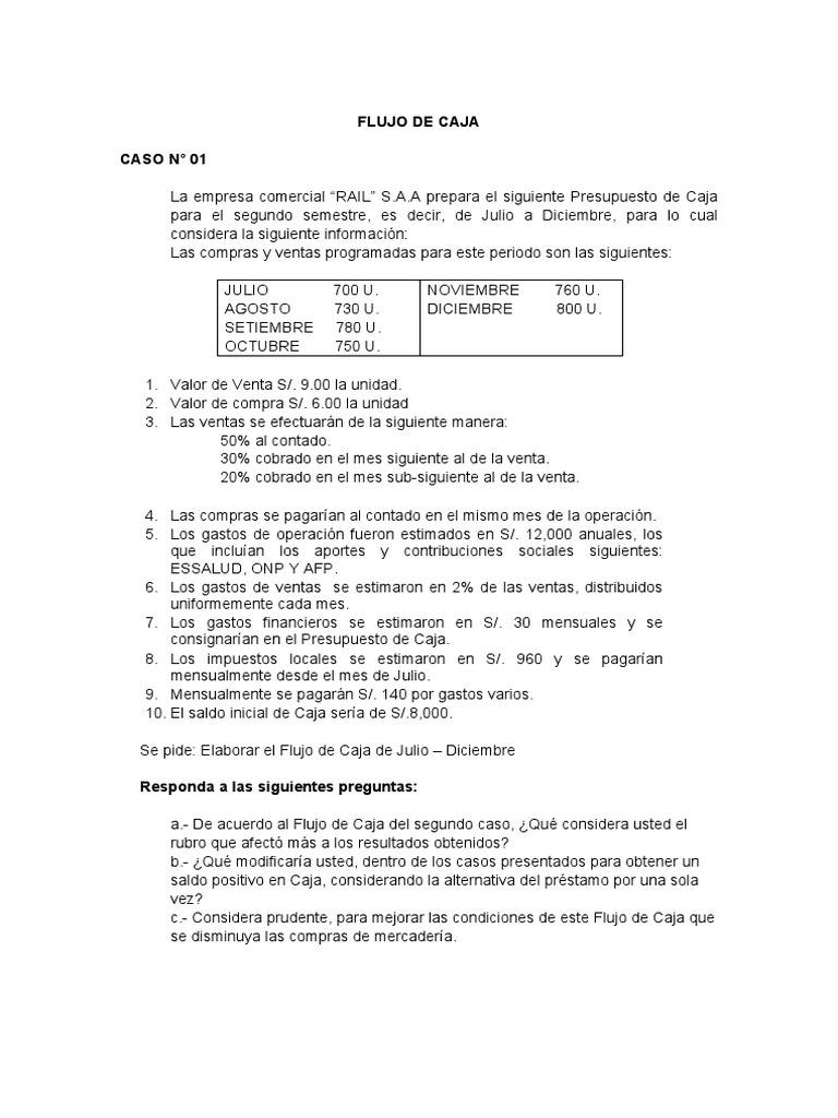 Flujo de Caja | PDF