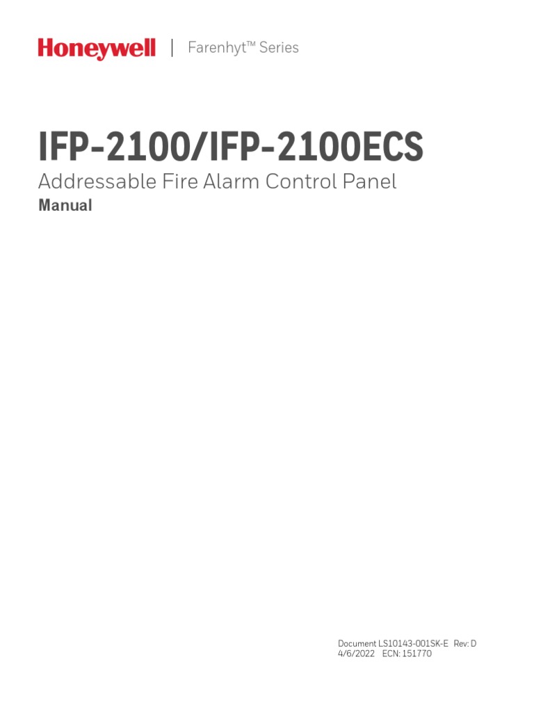 Farenhyt by Honeywell Ifp 2100 Operation Manual | PDF