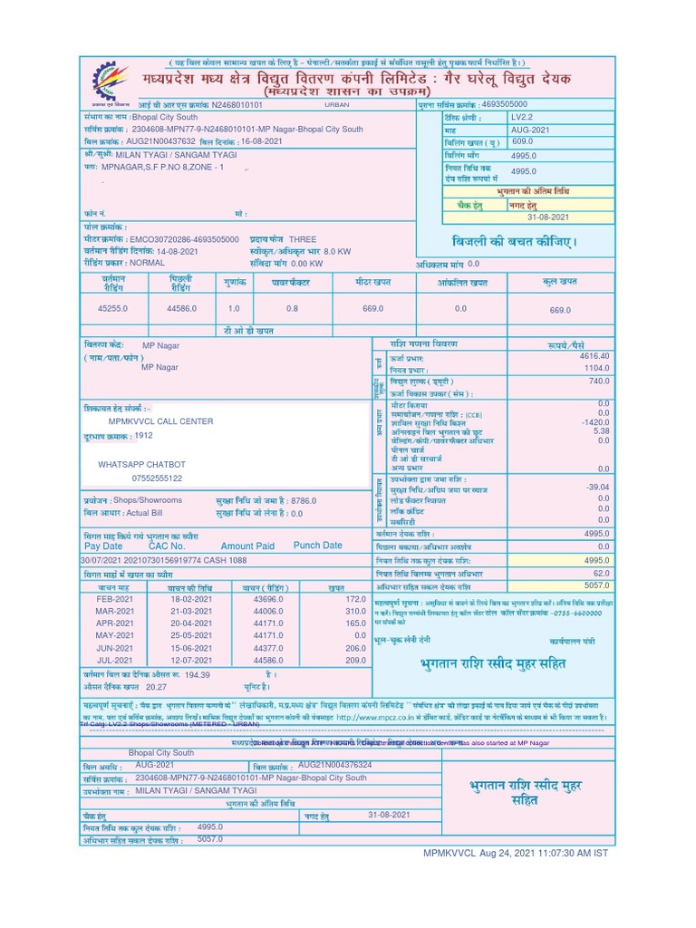 Electric Bill | PDF