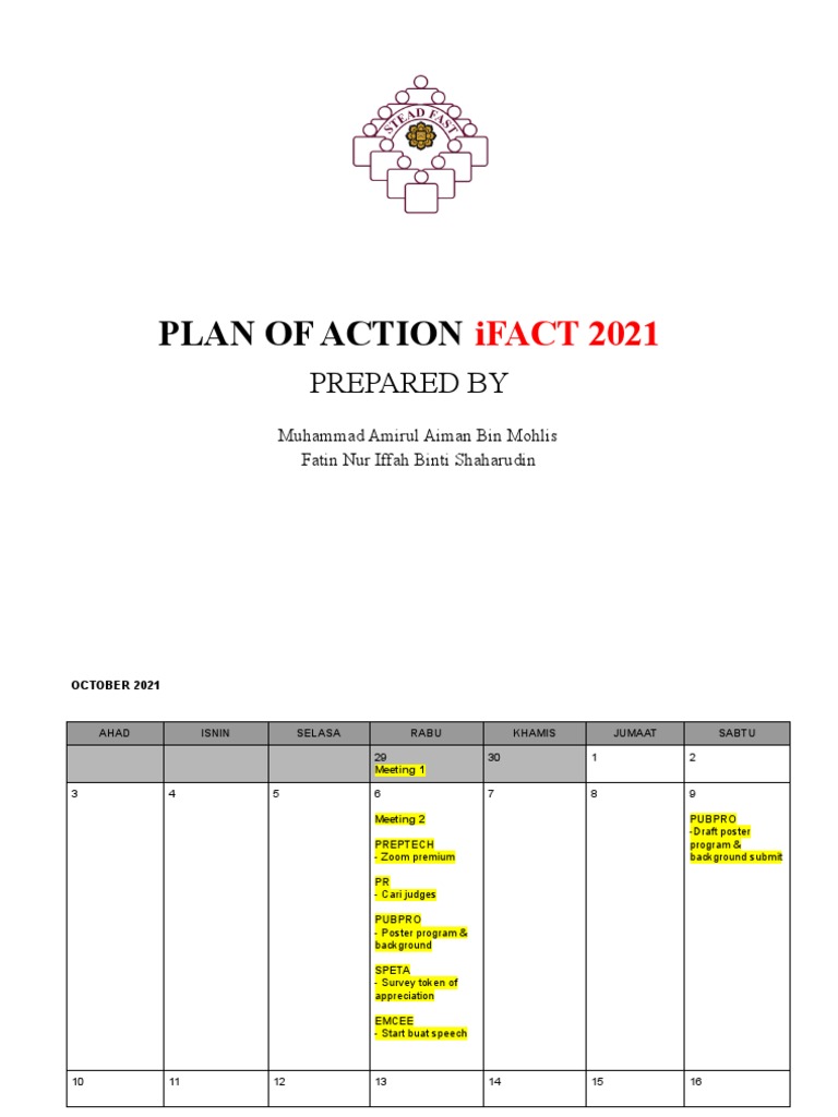 POA and Masterplan IFACT | PDF