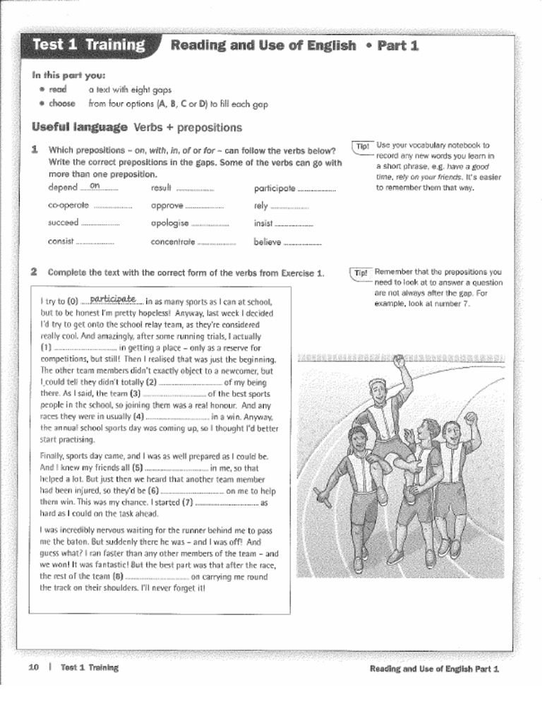 First For Schools Test 1 | PDF