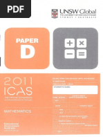 ICAS 2017 Math Year9-10 | PDF | Mathematics