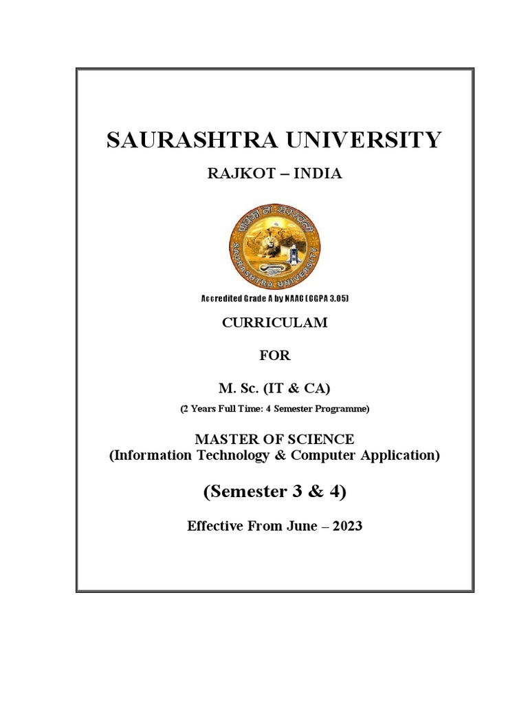 MSC (IT&CA) 3 4 2023 | PDF