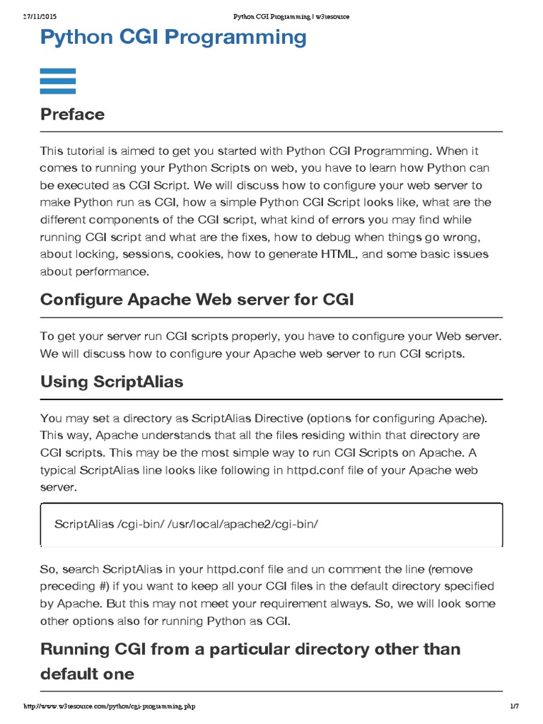 02-Python CGI Programming | PDF