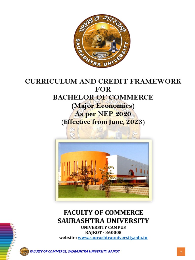 Economics Curriculum of BCOM - SU As Per NEP 2020 | PDF