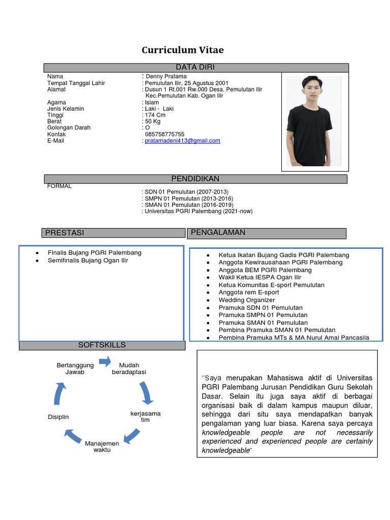 CV Denny Pratama | PDF