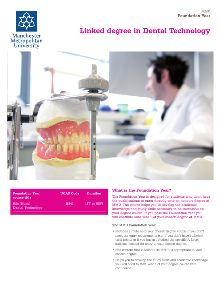 An Introduction to the MMU Foundation Year Linked Degree in Dental ...