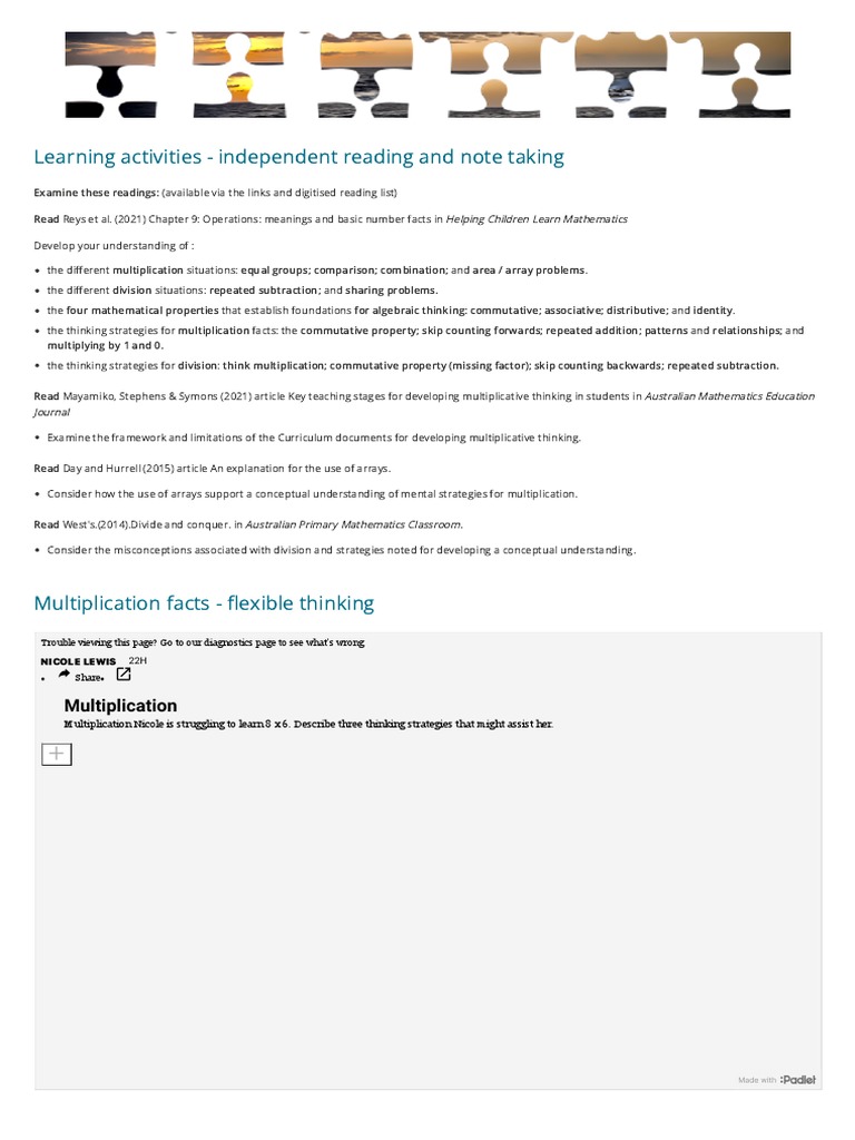 Module 3 - 3.2 - Multiplication and Division - EPM742 - Primary ...