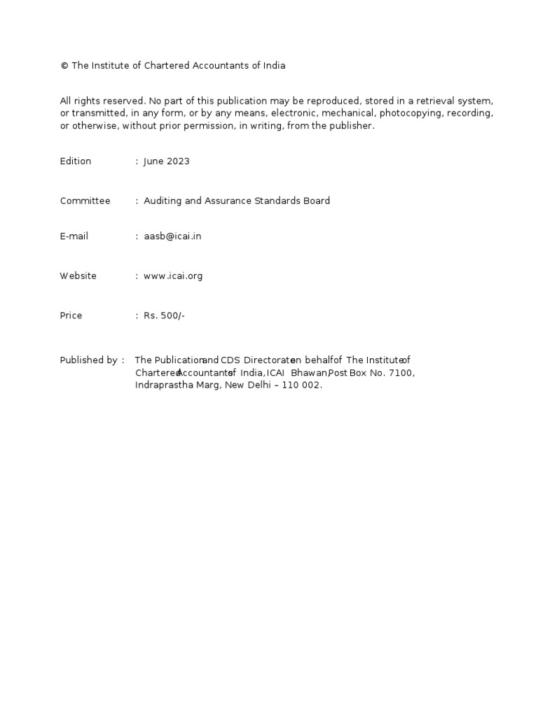 2 - ICAI Audit Template June 23 | PDF