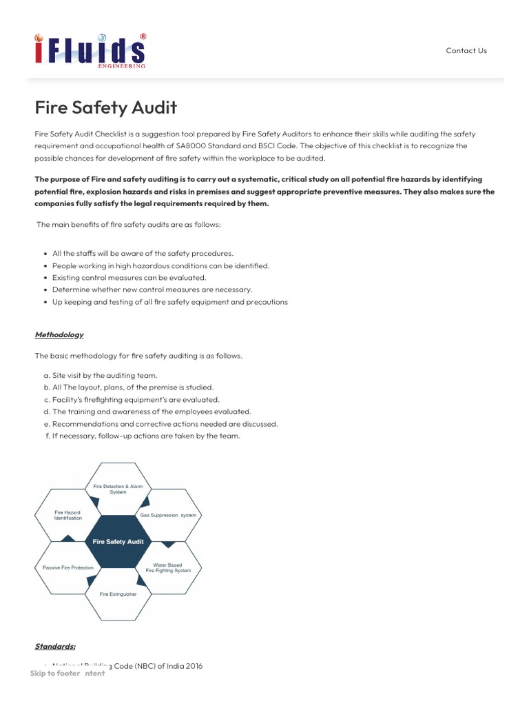 Fire Safety Audit - IFluids Engineering - Engineering and Consulting ...