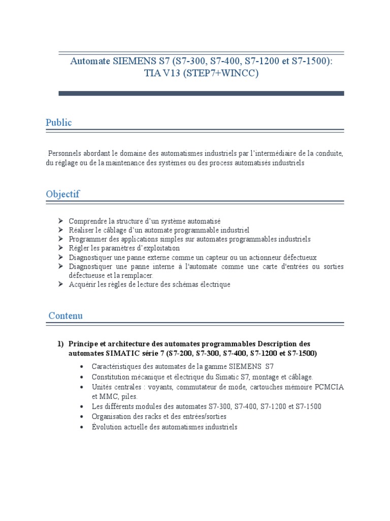 Plan Formation Tia | PDF