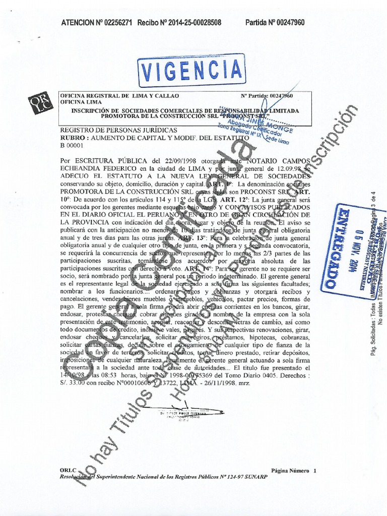 Vigencia de Poder | PDF