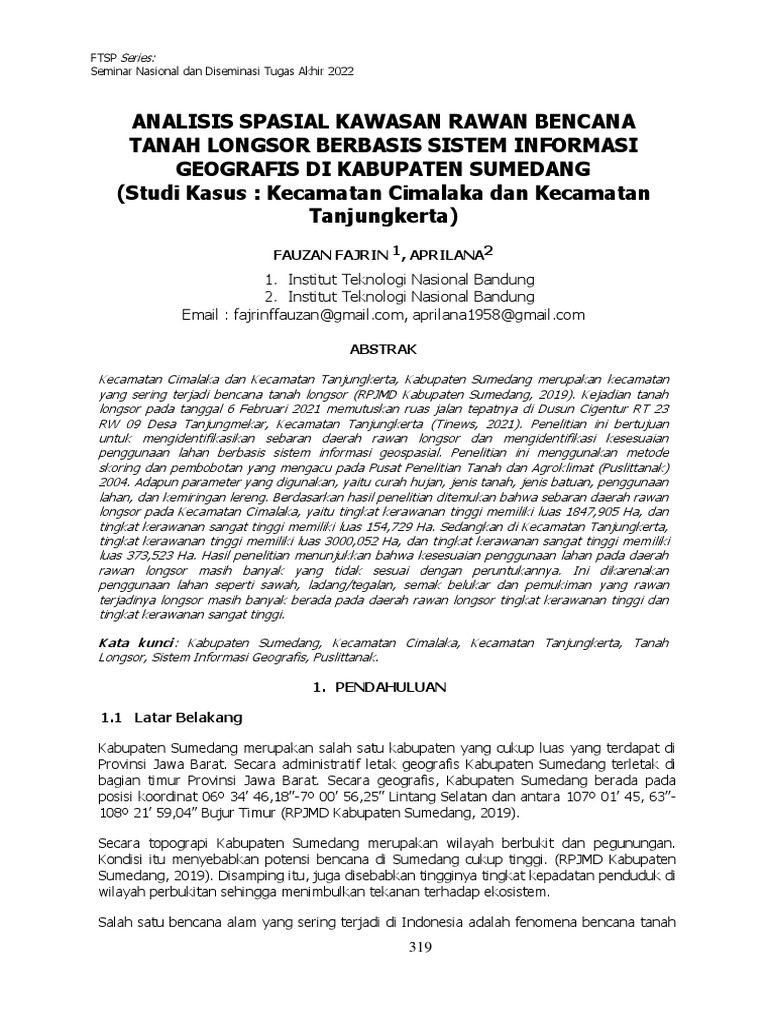 36 +Analisis+Spasial+Kawasan+Rawan+Bencana+Tanah+Longsor+Berbasis+Sistem+Informasi+Geografis+Di ...