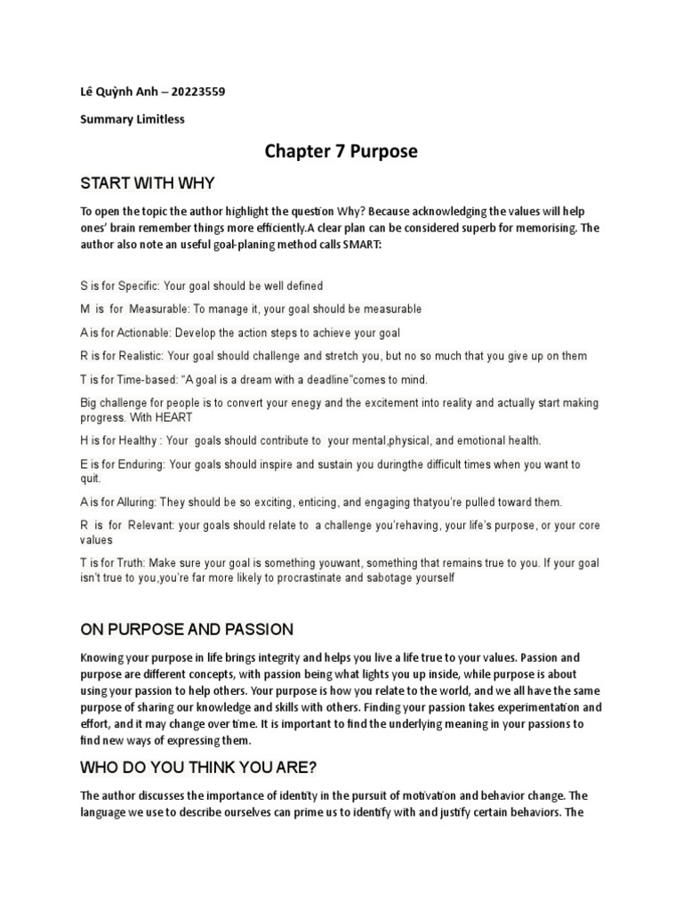 Summary Limitless Chap 78 | PDF