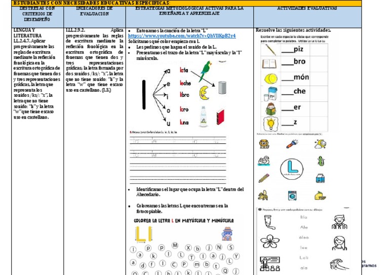 Planificación Por Trimestre - 1 Semana | PDF | Estudios de idiomas extranjeros