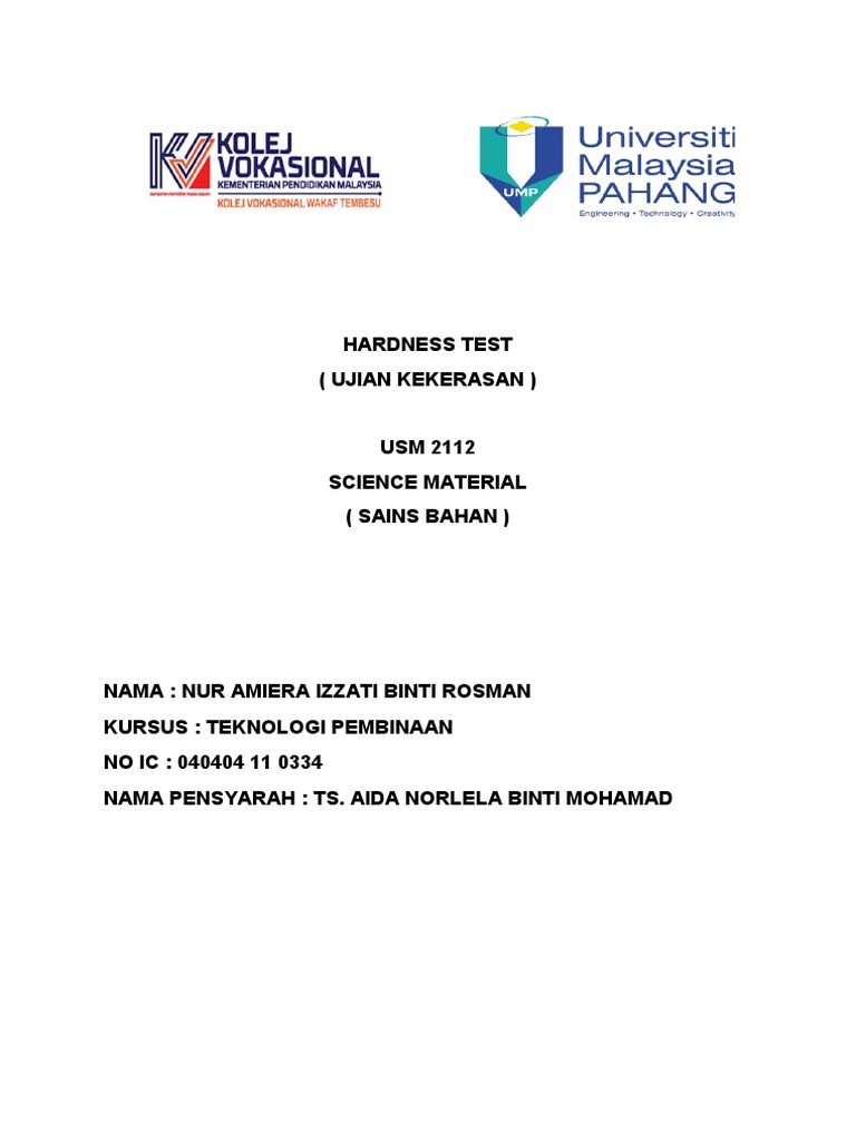 Hardness Test | PDF