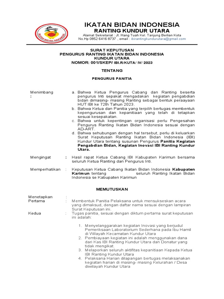 SK Ibi Inovasi | PDF