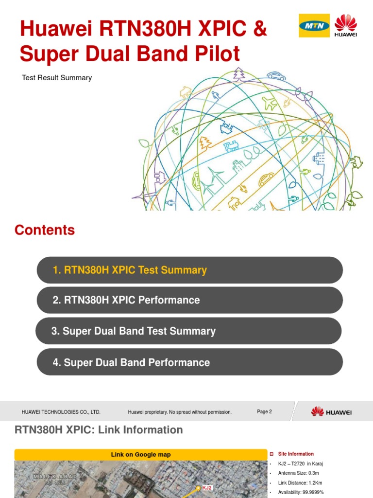 Huawei RTN380H XPIC Test Summary | PDF | Computing | Information And ...