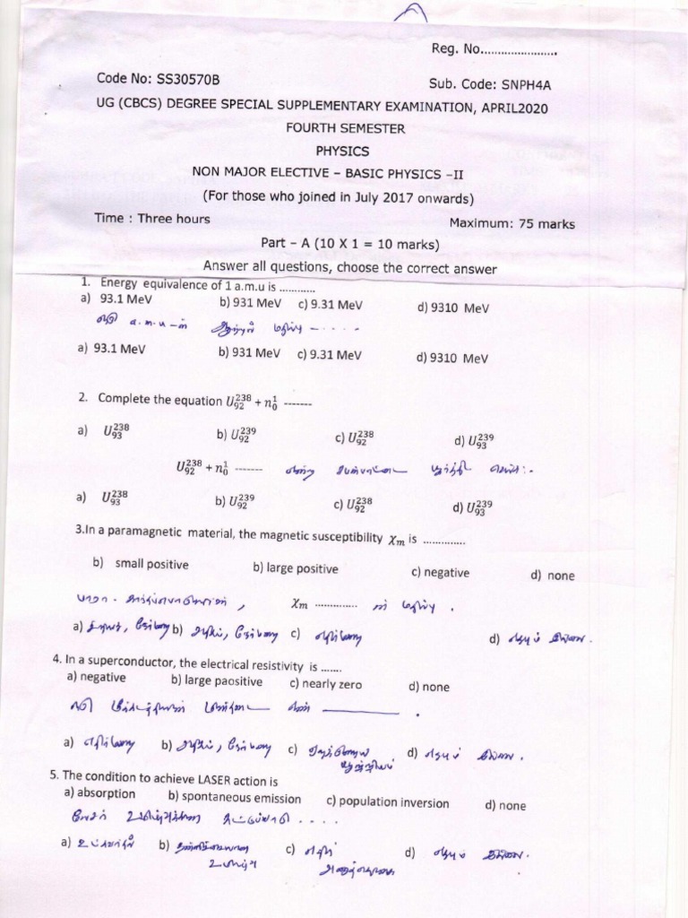 Basic Physics LL 2020 | PDF