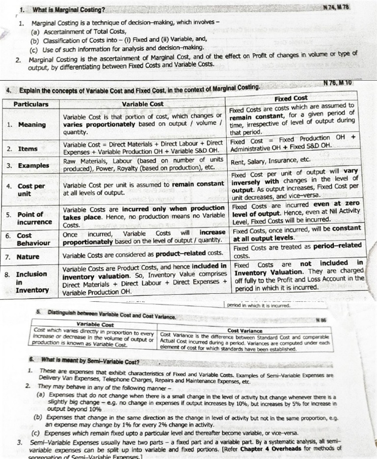 Marginal Cost | PDF | Production And Manufacturing | Income Statement