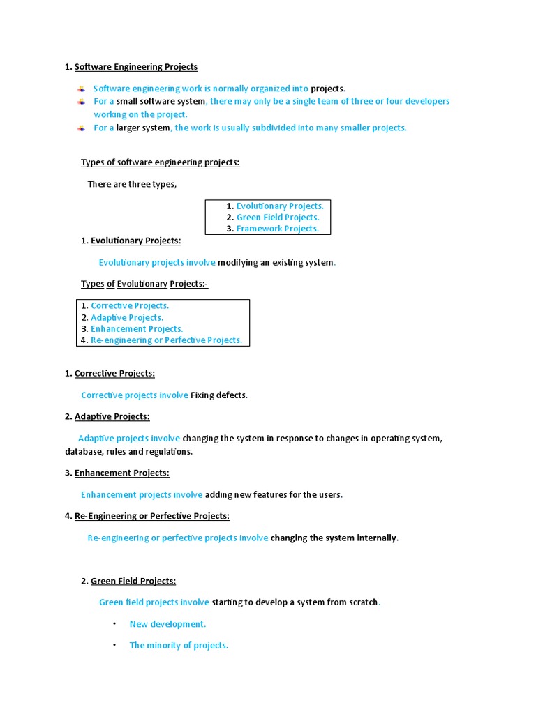 Software Engineering Projects | PDF