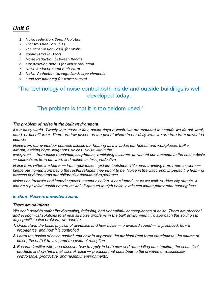 Unit 6 | PDF