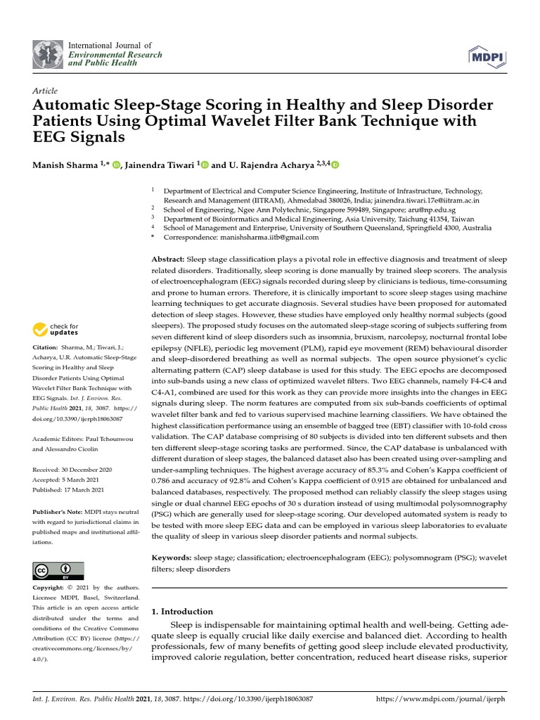 Automatic Sleep Stage Classification Pdf