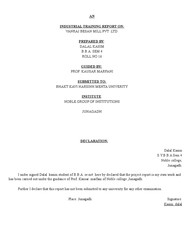 Presentation Vanraj | PDF