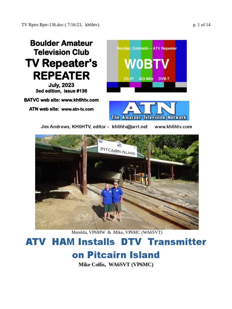 TV Rptrs RPTR 136 | PDF | Computers | Technology & Engineering