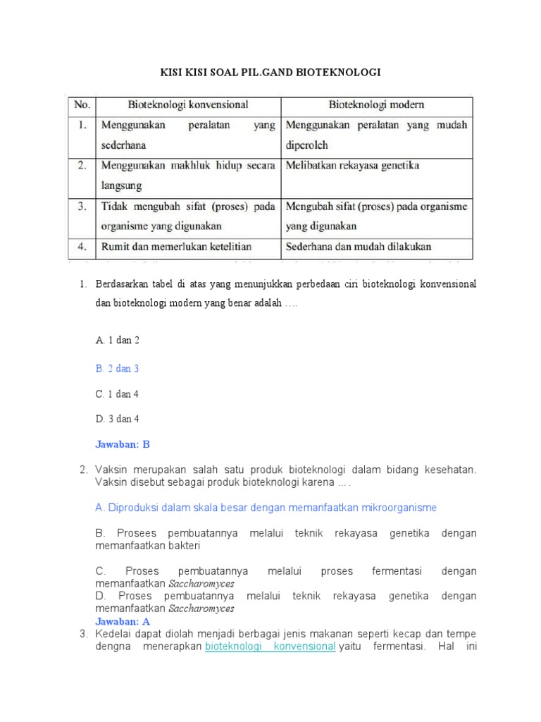 Kisi Kisi Soal Pil | PDF | Kesehatan Holistik