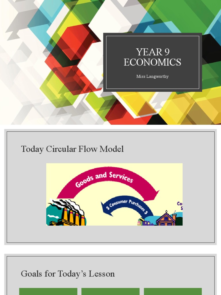 Year 9 Economics - Week 1 - CFM PowerPoint | PDF