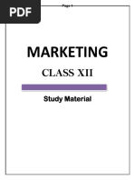 Marketing Class 12 Textbook | PDF | Marketing | Product (Business)