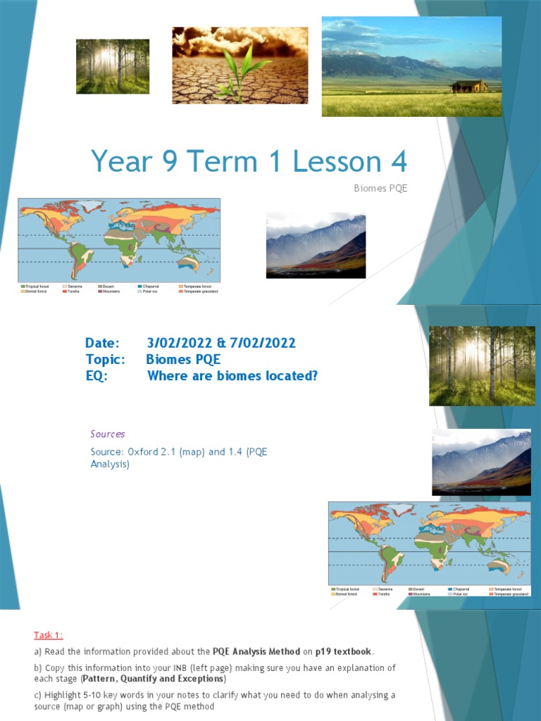 Biomes - Lesson 4 & 5 | PDF | Earth Sciences | Nature