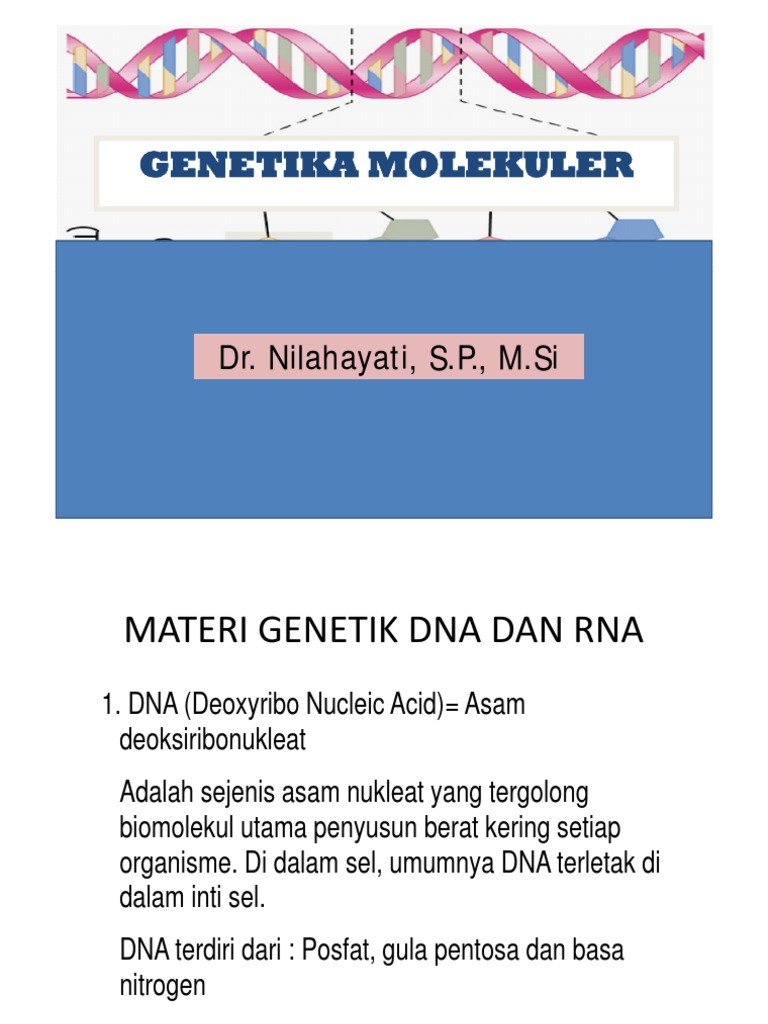 Genetika Molekuler .PPT (Compatibility Mode) | PDF Genetika Molekuler .PPT (Compatibility Mode) | PDF