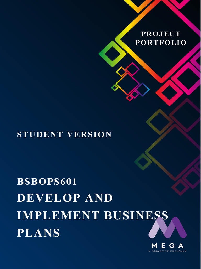 Bsbops601 Project Portfolio Pdf
