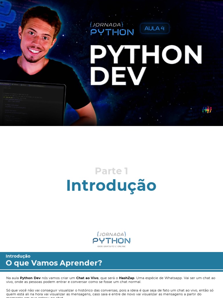 Apostila Jornada Python - Aula 4 | PDF Apostila Jornada Python - Aula 4 | PDF