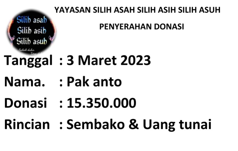 Yayasan Silih Asah Silih Asih Silih Asuh | PDF
